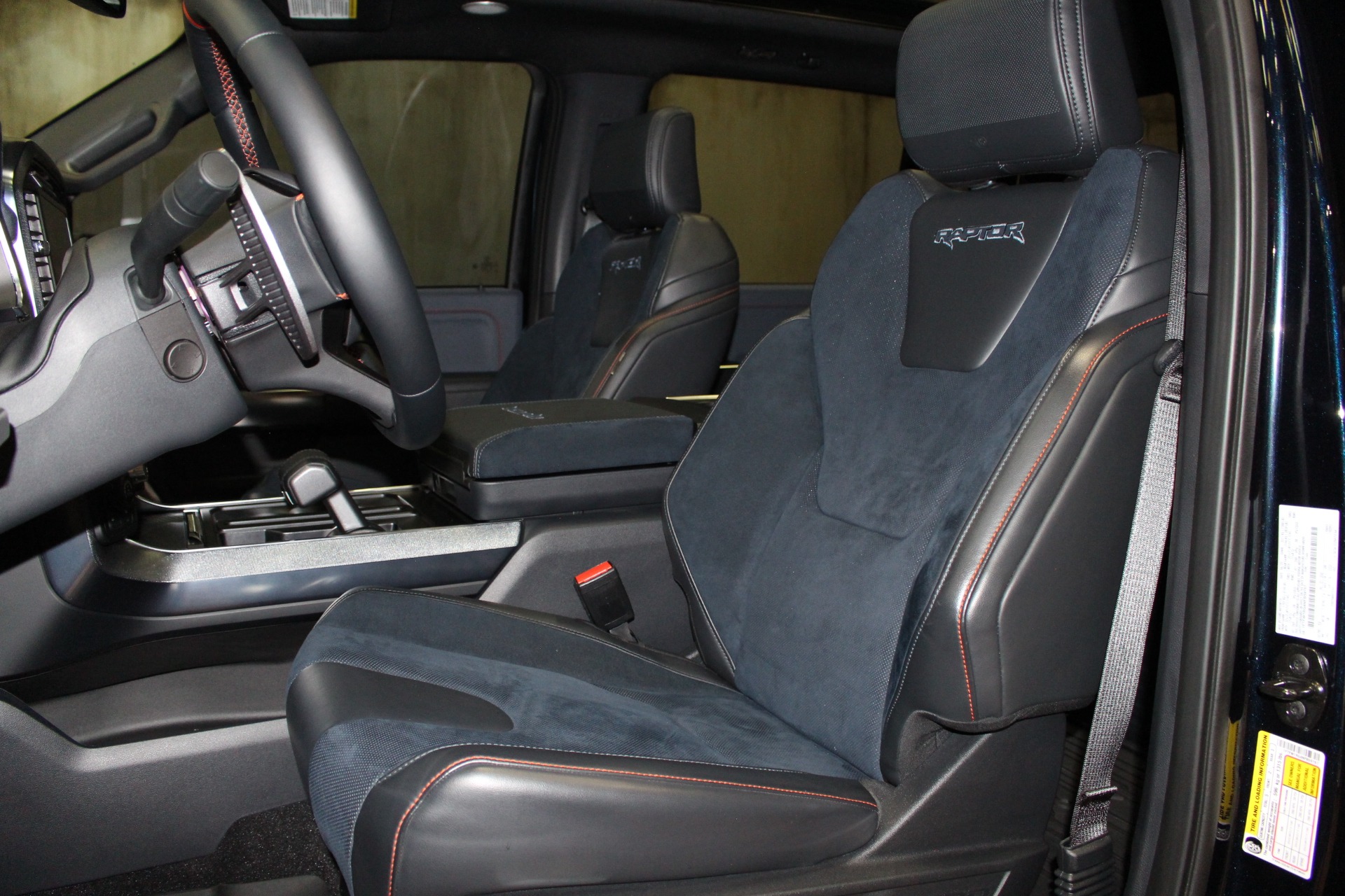 Ford Raptor Blue Interior